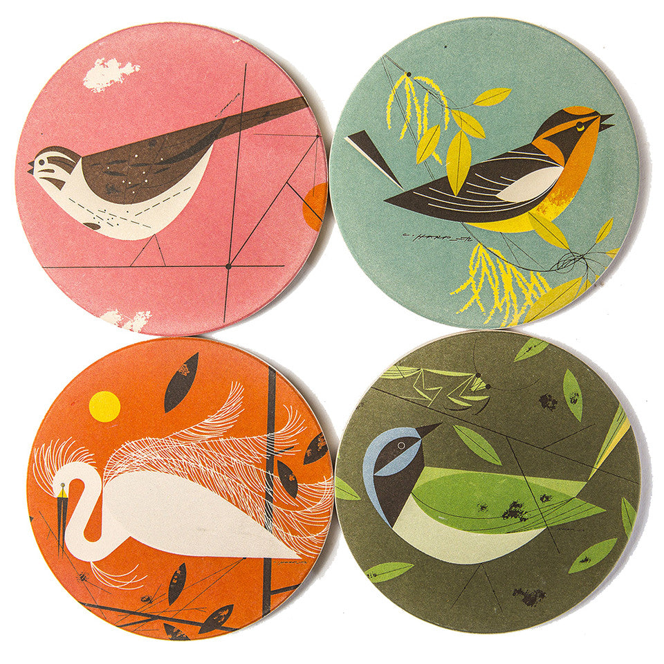 Feathered Friends Coaster Set – Dayton Art Institute Museum Store