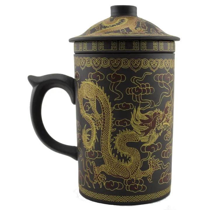 Dark Brown Yi Xing Clay Mug with Strainer – Dayton Art Institute Museum ...