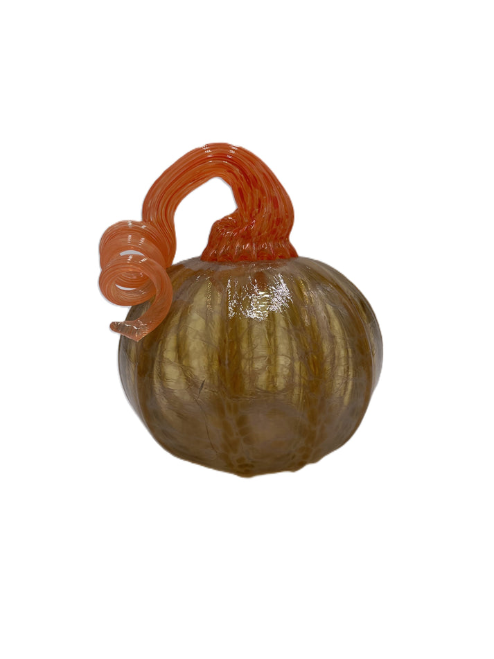 Small Amber Glass Pumpkin with Orange Stem JD – Dayton Art Institute ...